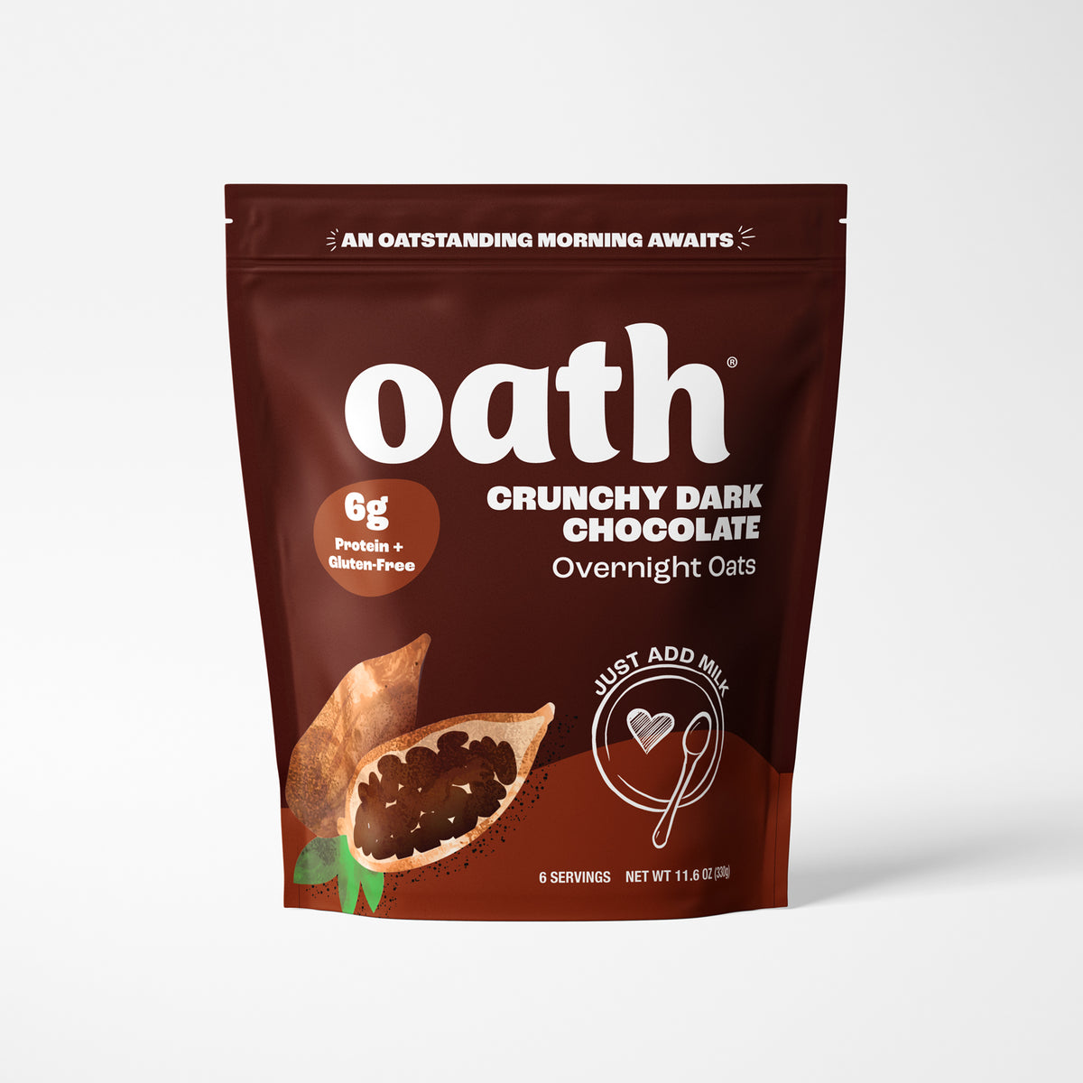 Overnight Oats - Oath Crunchy Dark Chocolate - 6 Meals Per Bag – Oath Oats